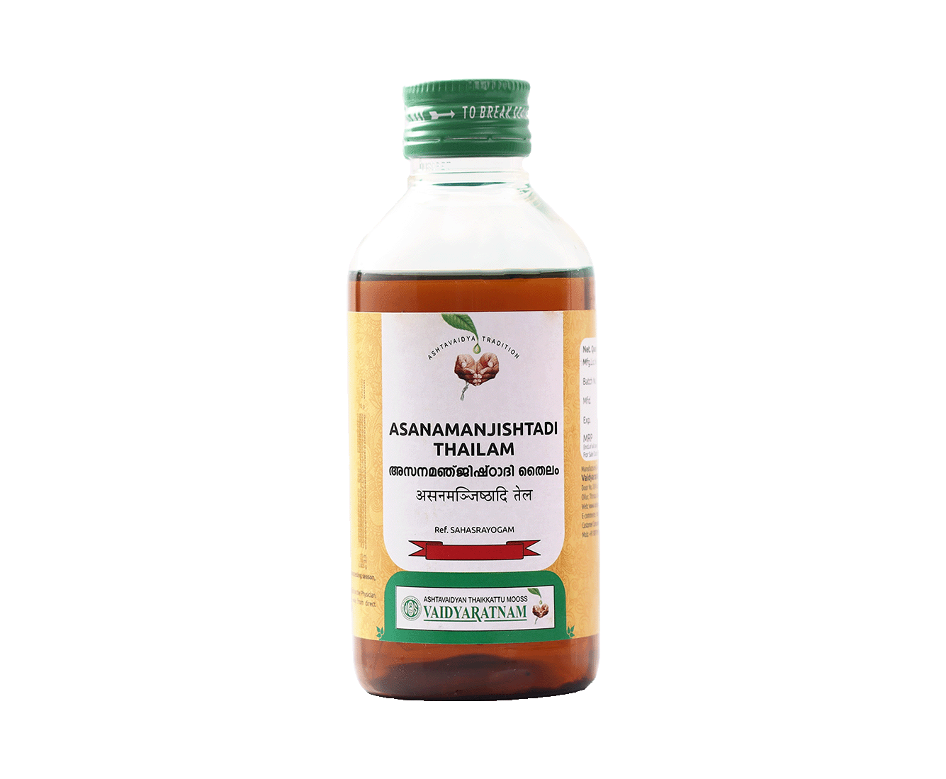 Asanamanjishtadi Oil 200 ML | Ayurveda Medicine For Eyes