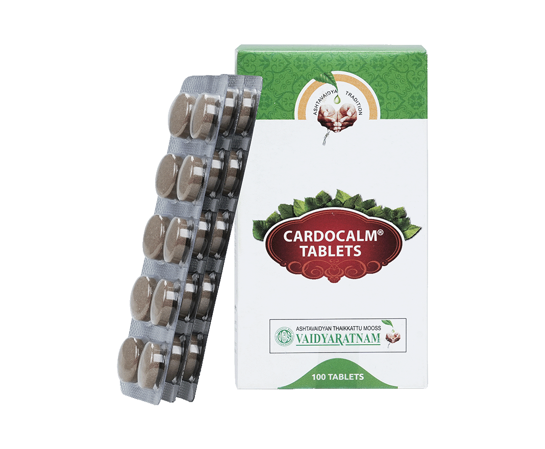 Cardocalm Tablets 100 NOS | Hypertension Tablets in Ayurveda
